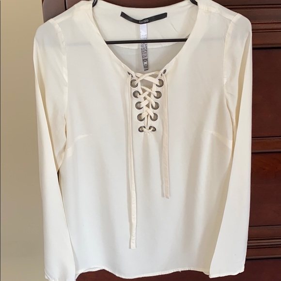 Kensie | Tops | Kensie Cream Color Button Up Shirt | Poshmark